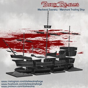 Dark Realms Medieval Modular Ship Dnd Miniature Terrain for Dungeons ...