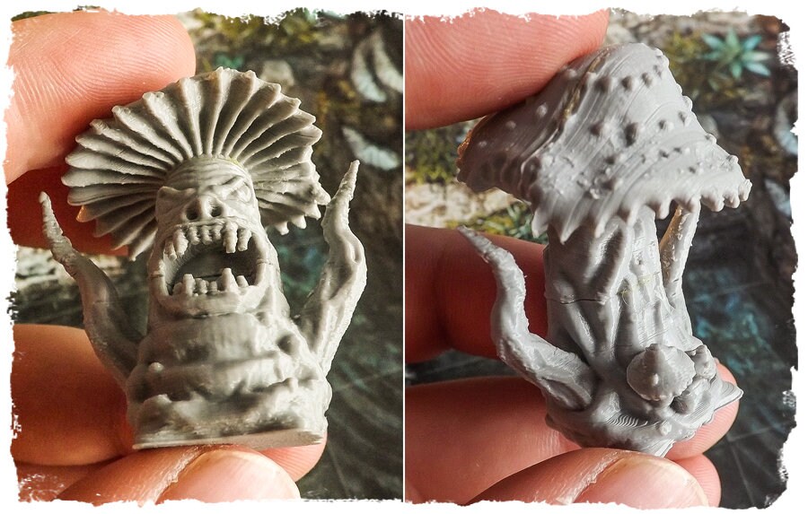 15mm 28mm 32mm DnD Miniature Angry Mushroom D&D Terrain | Etsy