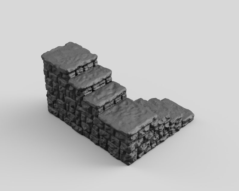 Stone Stair Case Dnd Dragonlock Dungeon Tiles Terrain for - Etsy