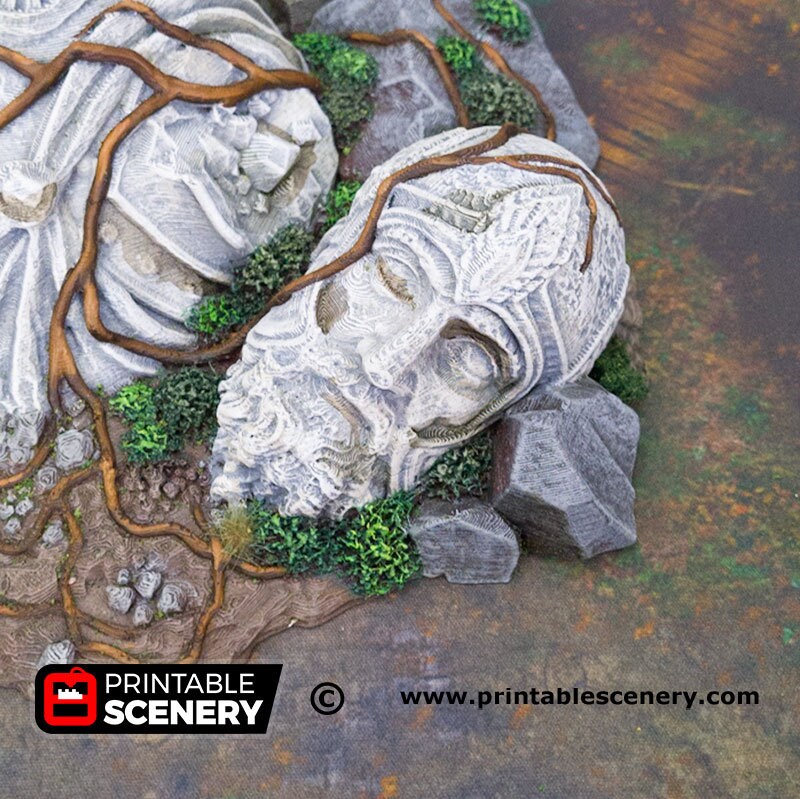 Shadowfey Giant Statue Dnd Miniature Terrain for Dungeons and - Etsy