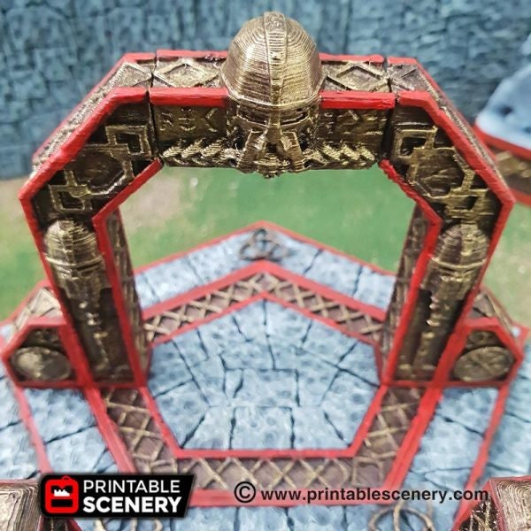 Dnd Terrain Dwarf Dwarven Portal | Dnd D&D 28mm Miniature Terrain ...