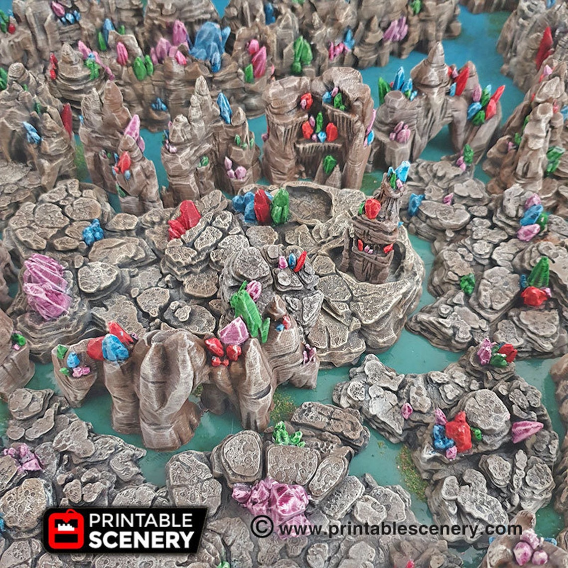 Crystal Grotto Cavern Tunnel Dnd Miniature Terrain, Dungeons and ...