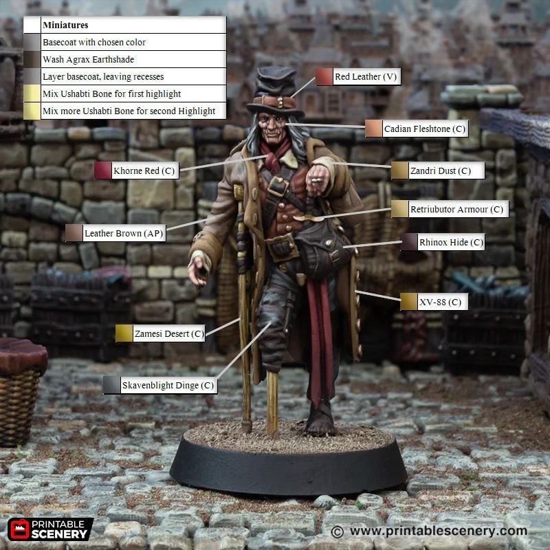 Head Henchmen-qyborell Snyde Dnd Miniature Terrain Set, Resin Miniature ...