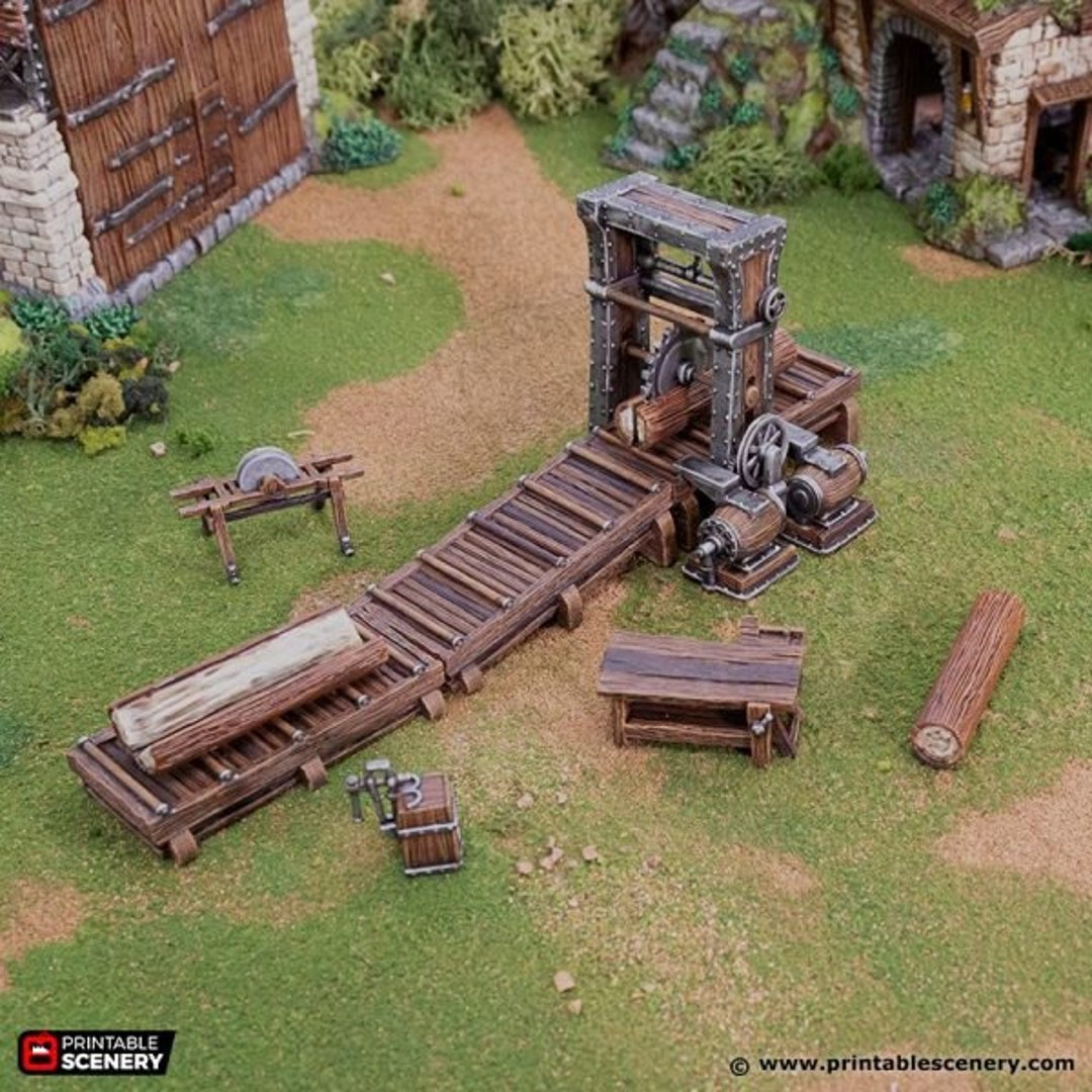 Rise of the Halflings Barrel-tech Machinery Dnd Miniature Terrain for ...