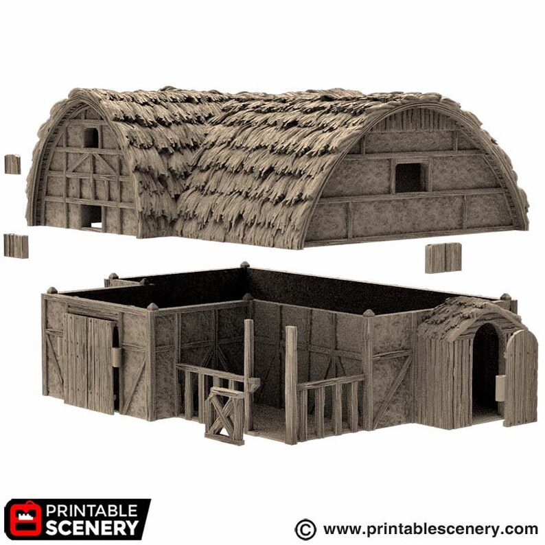 Medieval Country Stable Dnd Terrain for Dungeons and Dragons, D&D, D ...