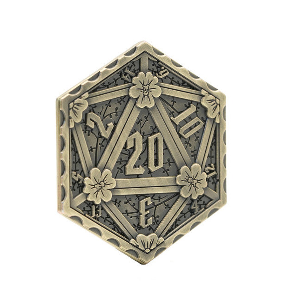 D20 Ancient Metal Dnd Dice Coins Accessories Set for Dungeons and ...