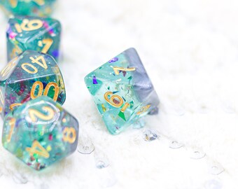 Box D&D Pathfinder Sea of Neptune DnD Dice Set For Dungeons and Dragons ...
