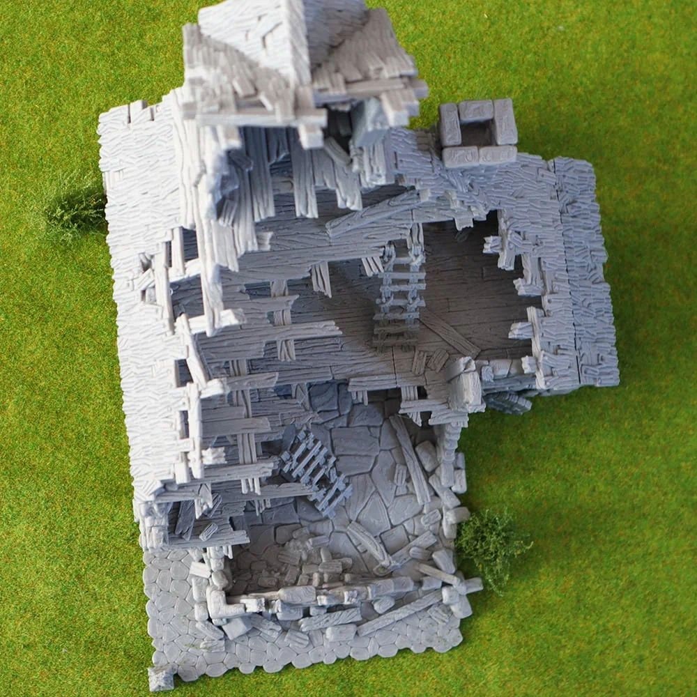 Ruined Mansion Dnd Miniature Terrain for Dungeons and Dragons, D&D, D ...