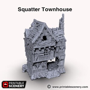 Shadowfey Ruined Squatter Townhouse Dnd Miniature Terrain for Dungeons ...