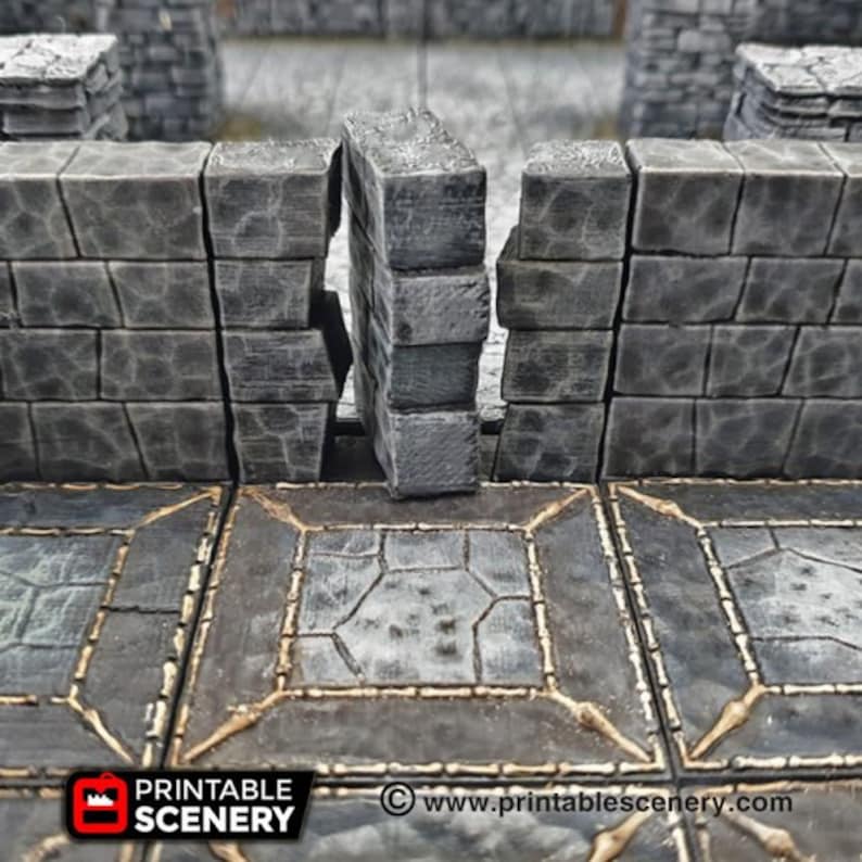 Crypt Secret Door Openlock Dungeon Tile Dnd Miniature Terrain - Etsy