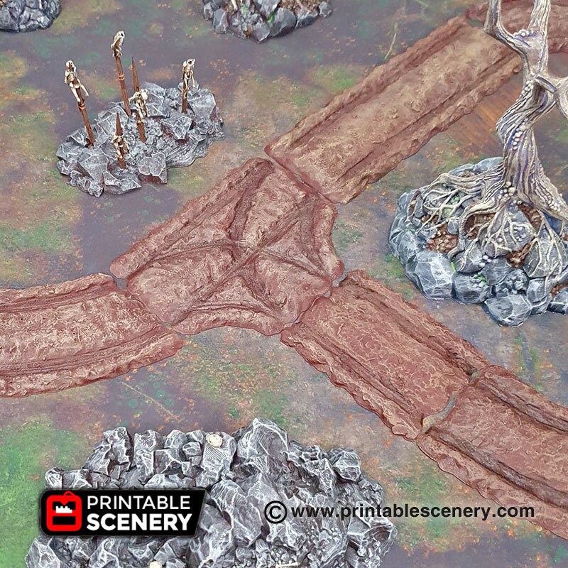 Shadowfey Forest Cart Tracks Dnd Miniature Terrain for | Etsy