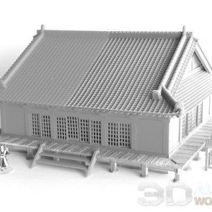 Japan Samurai Dojo Set Dnd Miniature Wargaming Terrain for Dungeons and ...