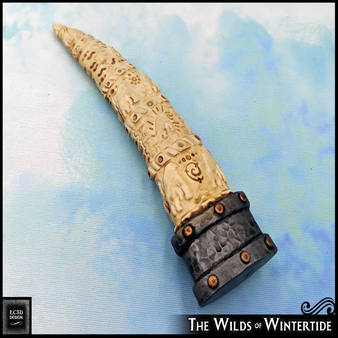 Carved Walrus Tusk RPG Prop Dnd Miniature Terrain for Dungeons and ...