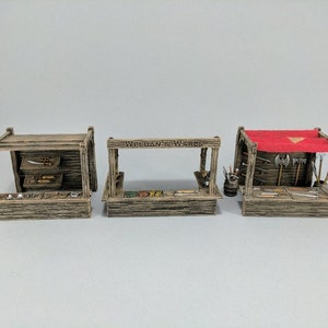 Hero's Hoard Market Stalls Dnd Miniature Terrain | Dungeons and Dragons ...