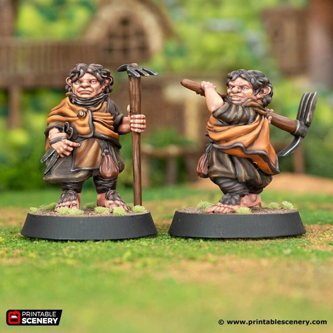 Grommet Stickle-marsh Dwarf Dnd Miniature Terrain Set, Resin Miniature ...