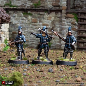 Crossbowmen Dnd Miniature Set Dnd Terrain for Dungeons and Dragons ...