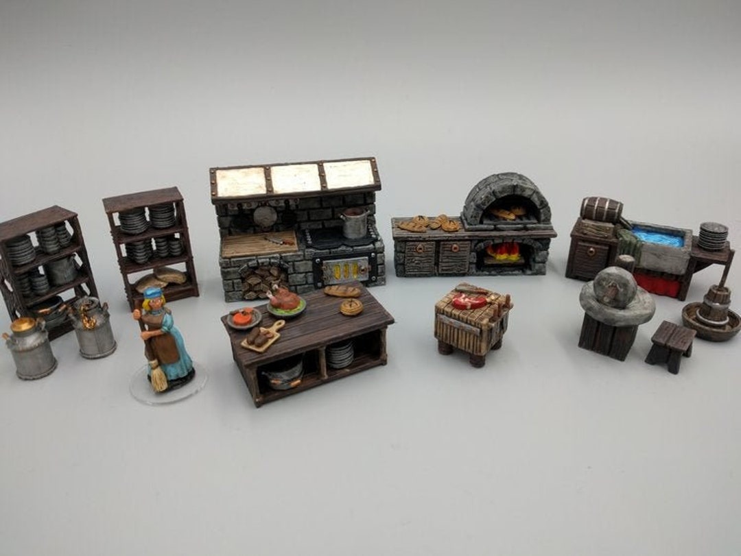 Inn and Tavern Kitchen Ver.b Dnd Miniature Terrain, Dungeons and ...