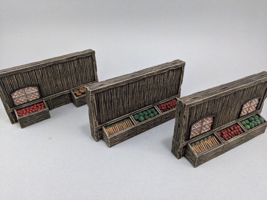 Medieval Town Shop Front Set 3 Dnd Terrain, Dungeons and Dragons ...