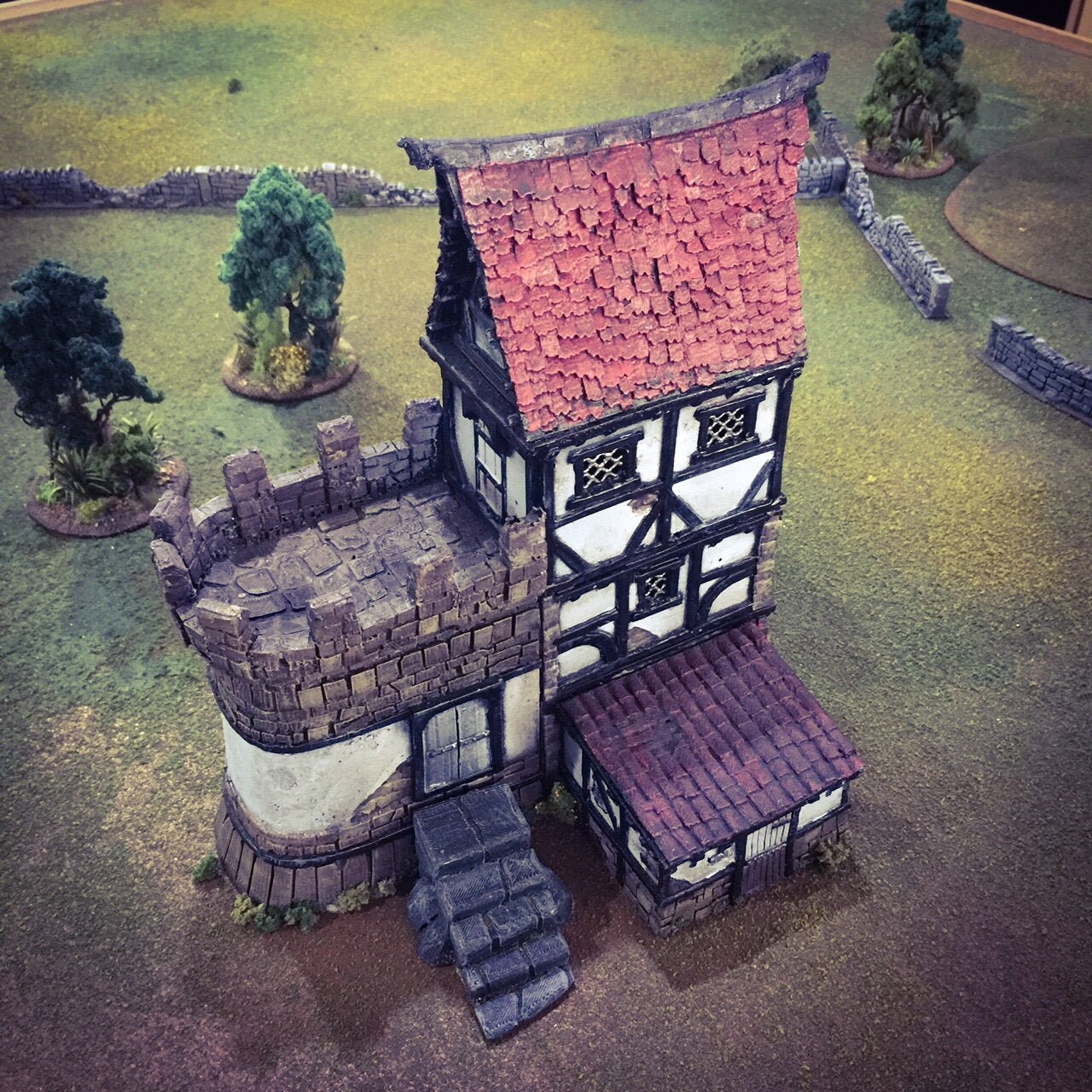 Winterdale War Cottage Dnd Miniature Terrain for Dungeons and - Etsy