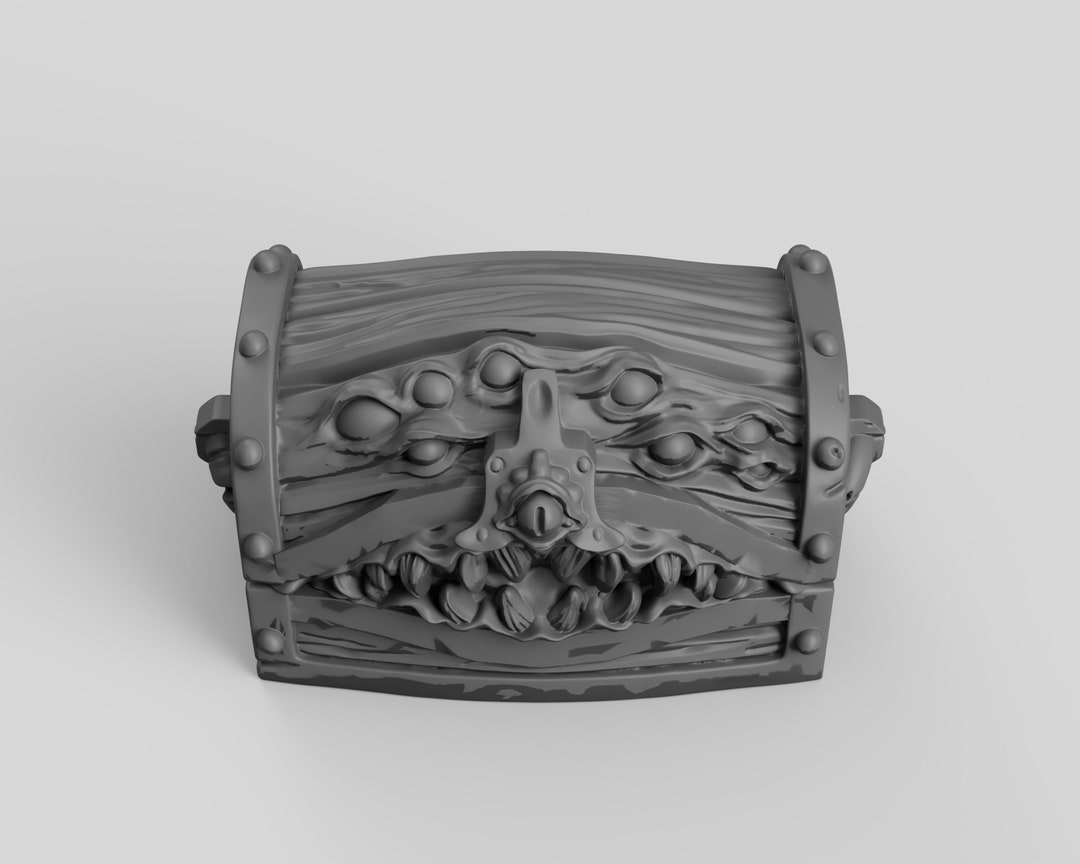 Dungeon Mimic Treasure Chest Dnd Dragonlock Tiles Terrain for Dungeons ...
