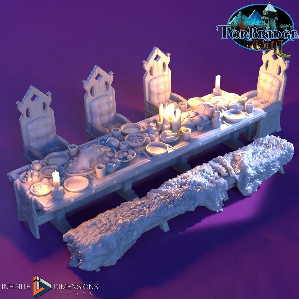 Torbridge Cull Medieval Banquet Furnishings Dnd Miniature - Etsy
