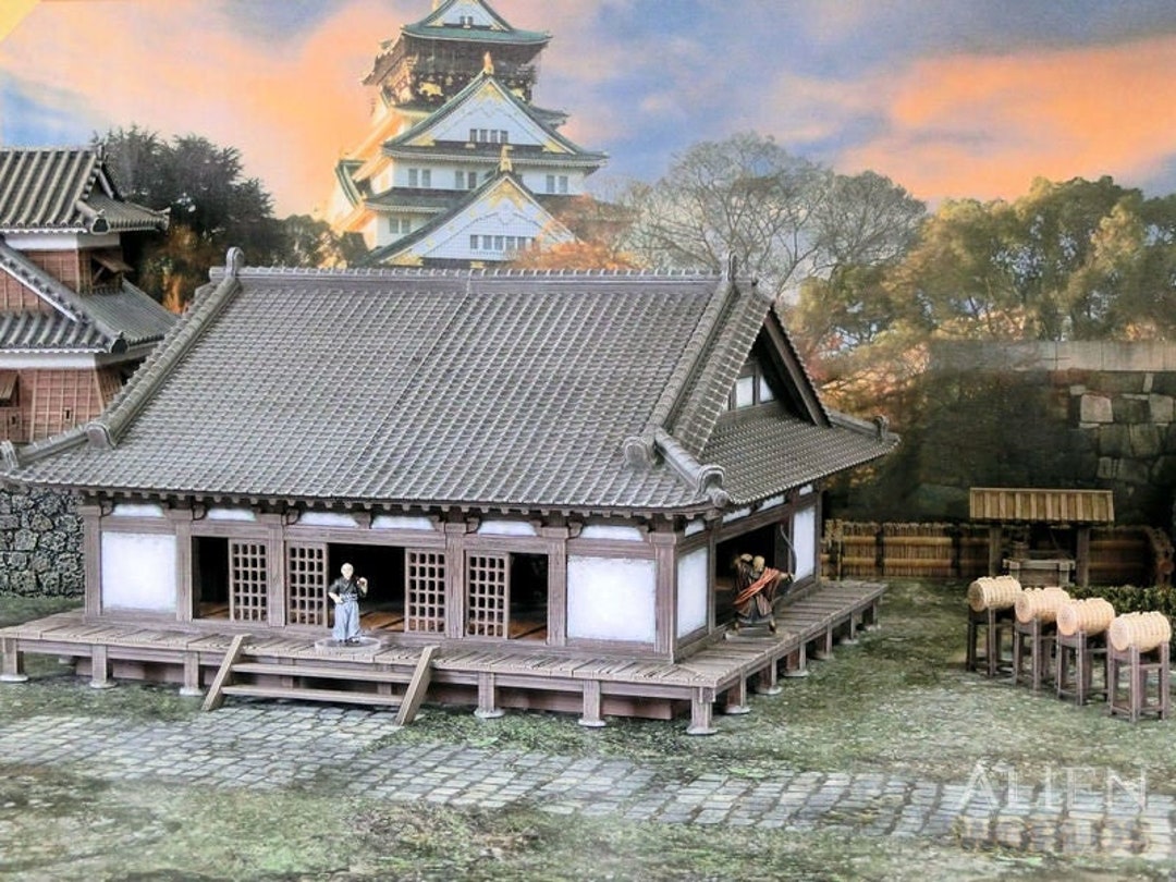 Japan Samurai Dojo Set Dnd Miniature Wargaming Terrain for Dungeons and ...