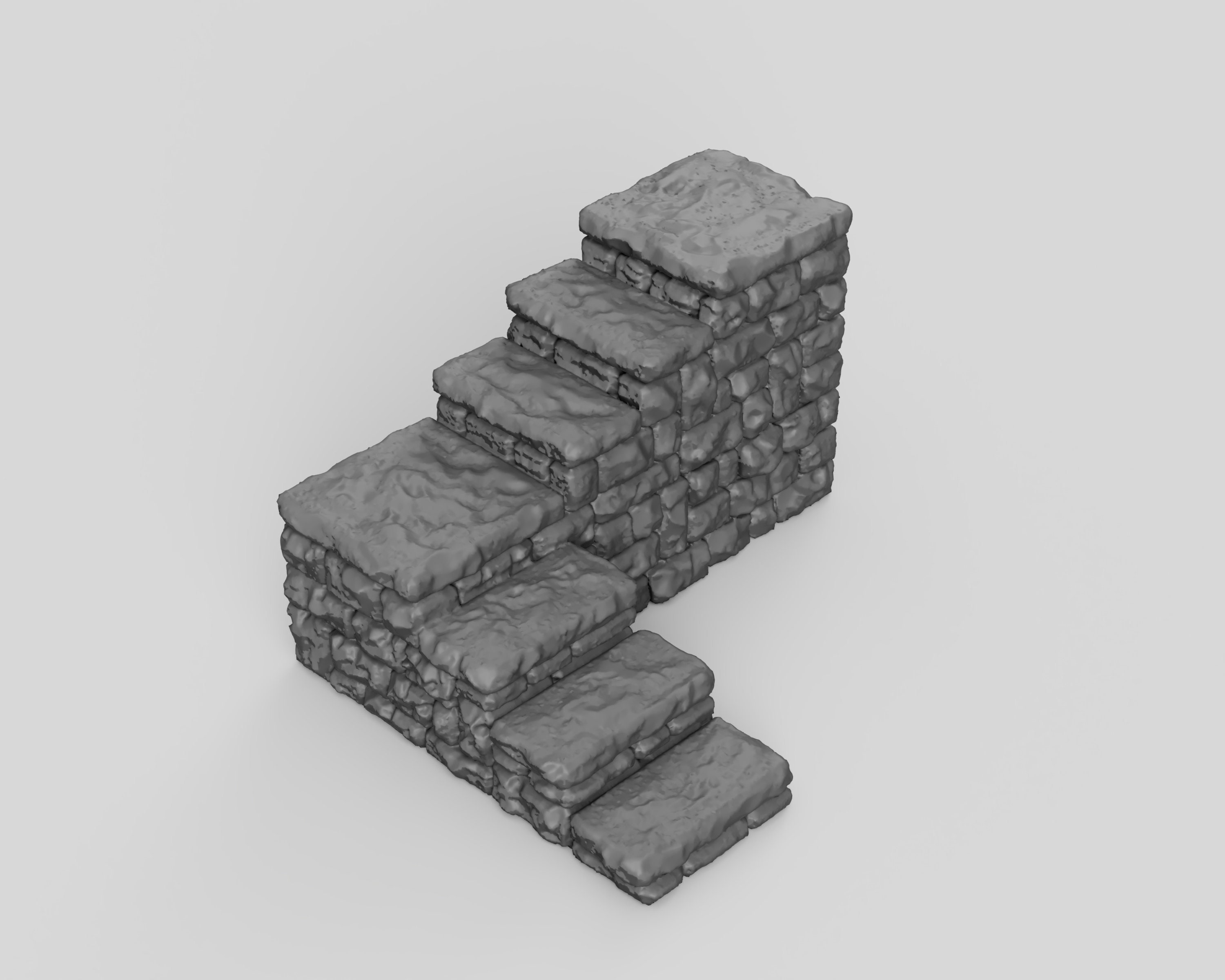 Stone Stair Case DnD DragonLock Dungeon Tiles Terrain for | Etsy