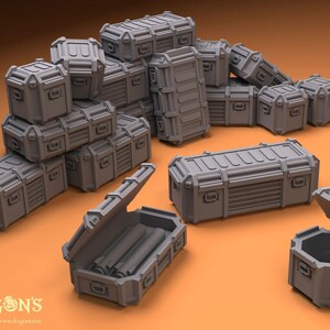 Containers Sci Fi Scatter Terrain, Dungeons and Dragons, Dnd, Kill Team ...