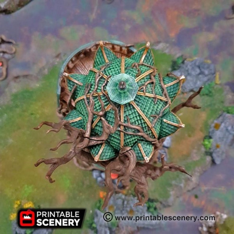 Dnd Terrain Gloomwood Treehouse | Dnd D&D 28mm Miniature Terrain ...
