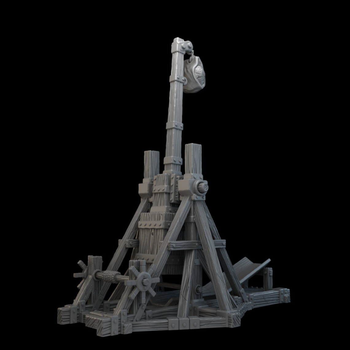 Dark Realms Trebuchet Set Dnd Miniature Terrain for Dungeons - Etsy