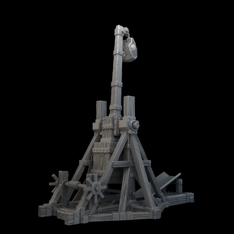 Dark Realms Trebuchet Set Dnd Miniature Terrain for Dungeons and ...