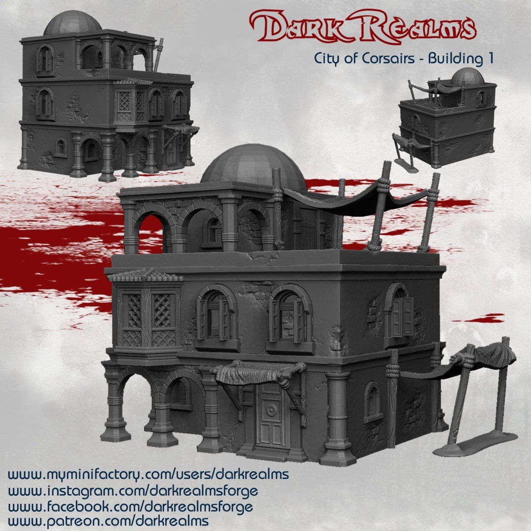 Dark Realms Corsairs Building 1 Dnd Miniature Terrain for Dungeons and ...
