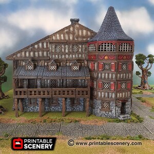 Manor Inn Tavern Modular Tiles Dnd Miniature Terrain, Dungeons and ...
