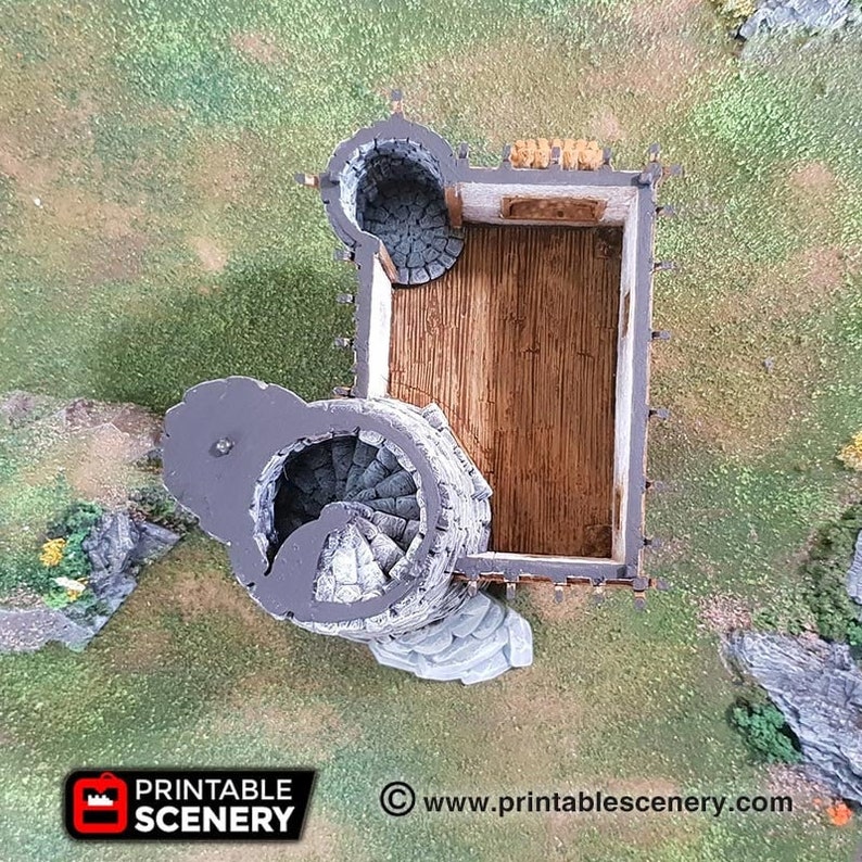 Sorcerer’s Tower Dnd Miniature Terrain, Dungeons and Dragons Terrain, D ...