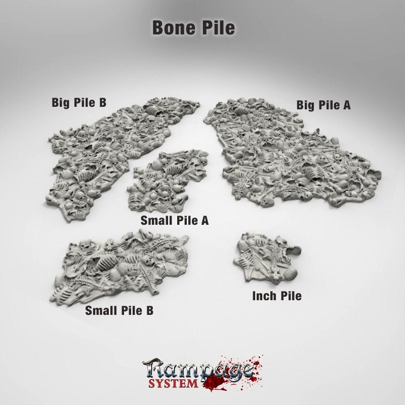 Dungeons Bone Piles Dnd Miniature Terrain Dungeons and - Etsy UK
