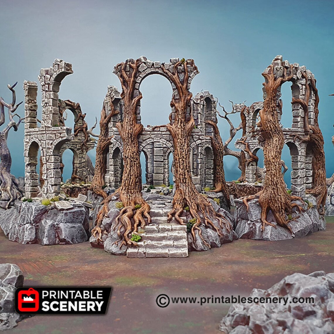 Shadowfey Court of the Shadow King Dnd Miniature Terrain for - Etsy