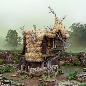 Gloaming Swamp Wizards Hut Dnd Miniature Terrain, Dungeons and Dragons ...