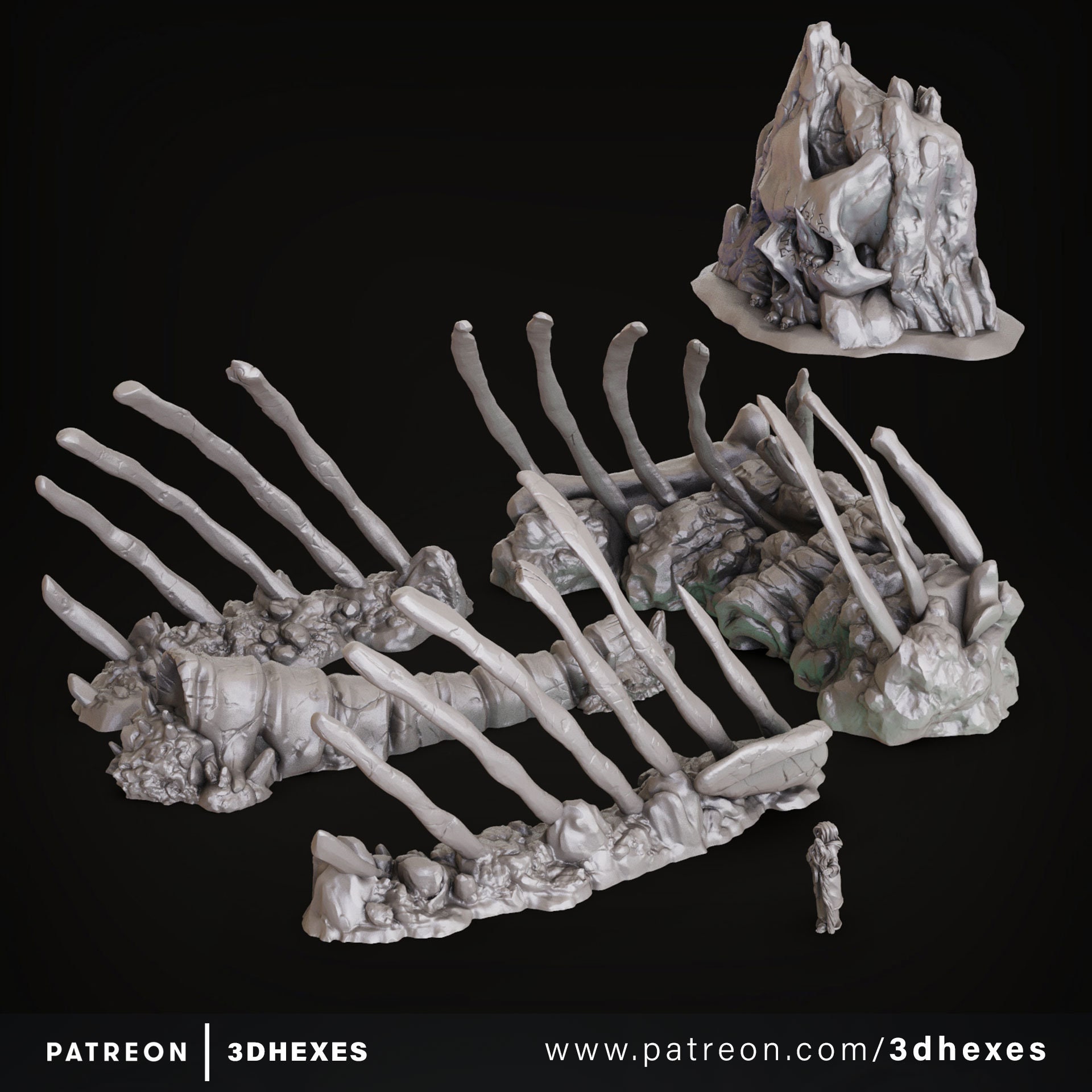 The Boneyard of Titan Dnd Miniature Terrain for Dungeons and Dragons, D ...