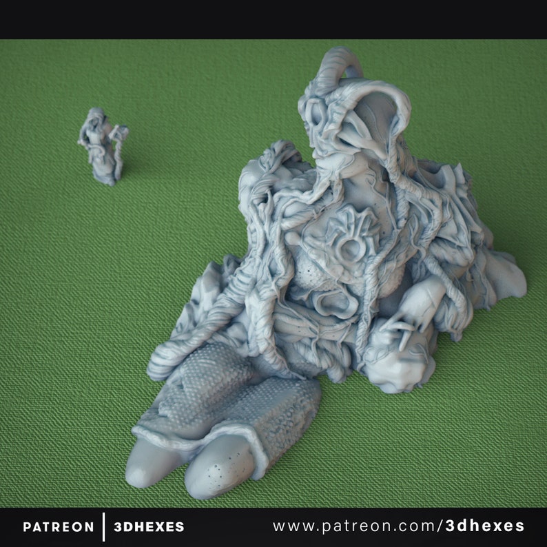 Statue of Fallen Goddess Dnd Miniature Terrain for Dungeons - Etsy