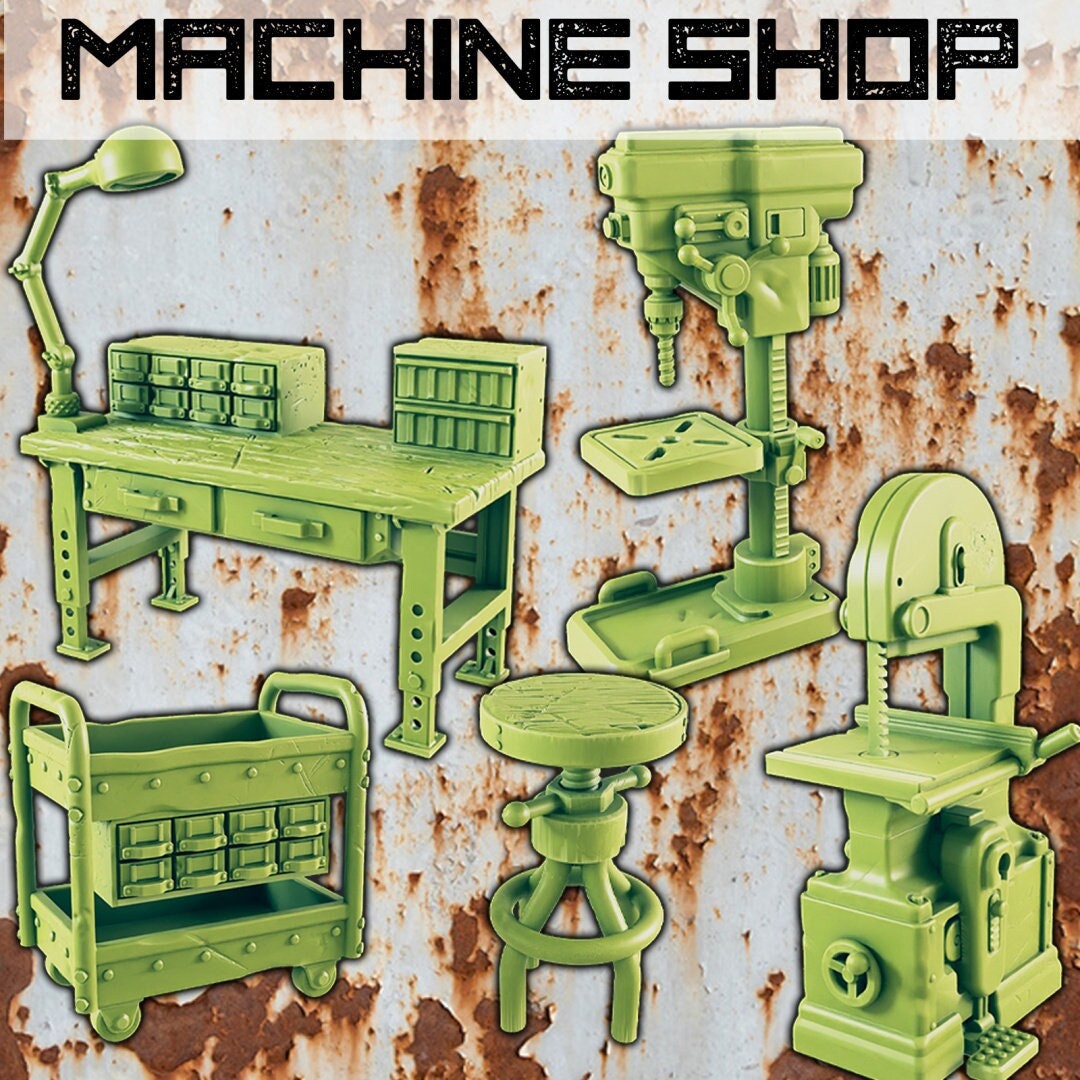 Wasteland Machine Shop Scatter Set for Dungeons and Dragons Terrain ...