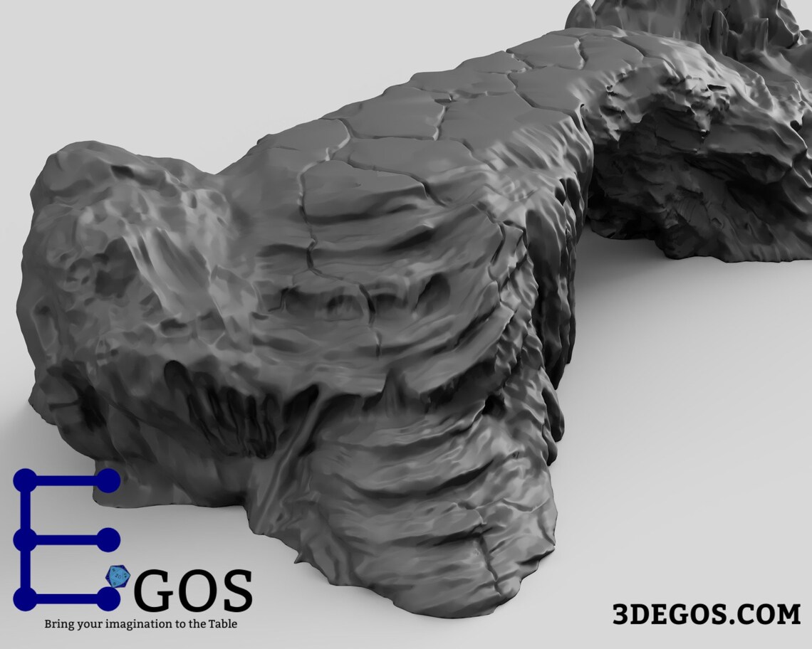 Wintertide Snowy Cavern Bridge Dnd Terrain Miniature for - Etsy