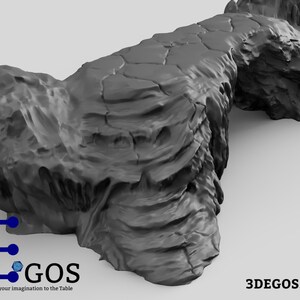 Wintertide Snowy Cavern Bridge Dnd Terrain Miniature for Dungeons and ...