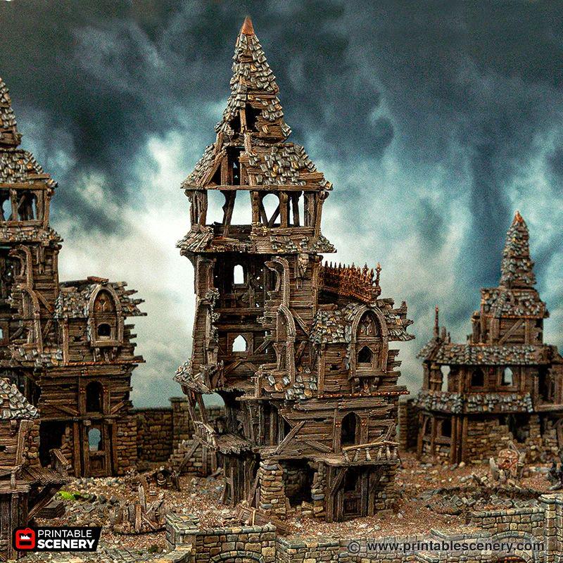 Cities of Ruin Buildings Bundle Dnd Miniature Terrain, Dungeons and ...