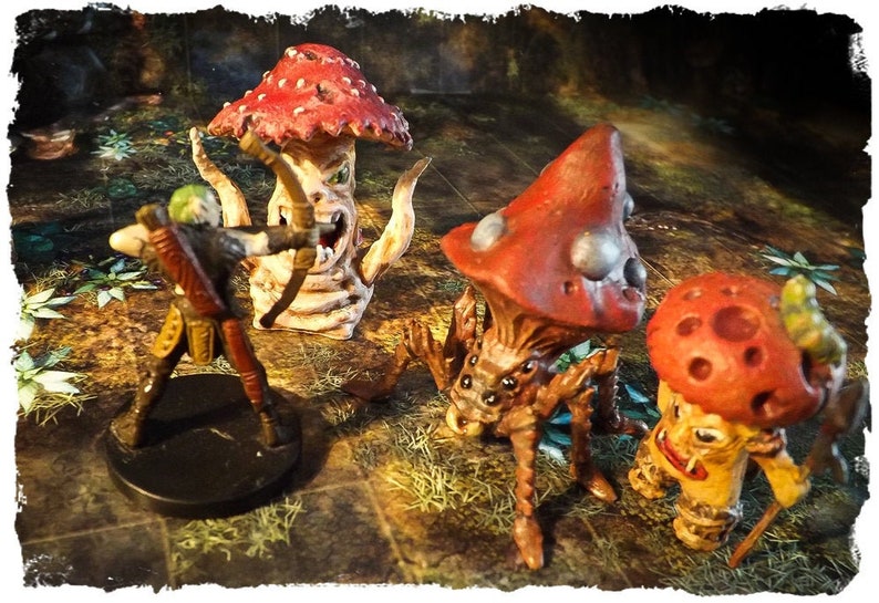 15mm 28mm 32mm Dnd Miniature Killer Mushrooms D&D Terrain - Etsy