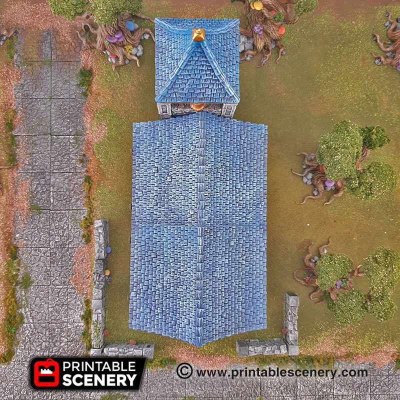 Chapel Church Modular Tiles Dnd Miniature Terrain, Dungeons and Dragons ...
