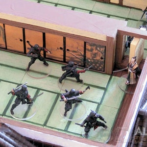 Samurai Castle Set Dnd Miniature Wargaming Terrain for Dungeons and ...