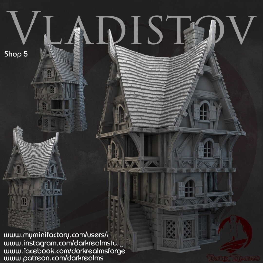 Dark Realms Vladistov Shop 5 Dnd Miniature Terrain for Dungeons and ...