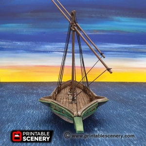 Dnd Terrain Sea Reaver Ship | Dnd D&D 28mm Miniature Terrain Tabletop ...