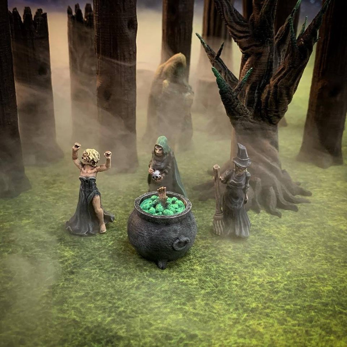 28mm 32mm Witch Coven Dnd Miniature Pathfinder Miniature | Etsy