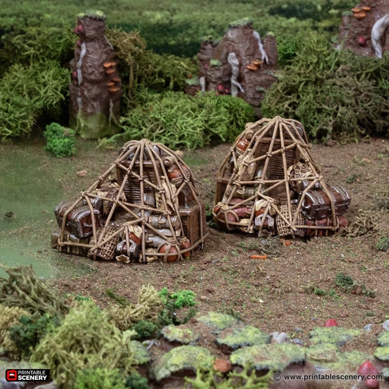 Gloaming Swamp Fastcallion Fort and Shop Dnd Miniature Terrain ...
